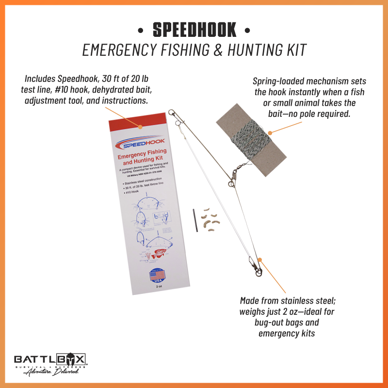 BattlBox | Speedhook - Emergency Fishing & Hunting Kit - BattlBox Global