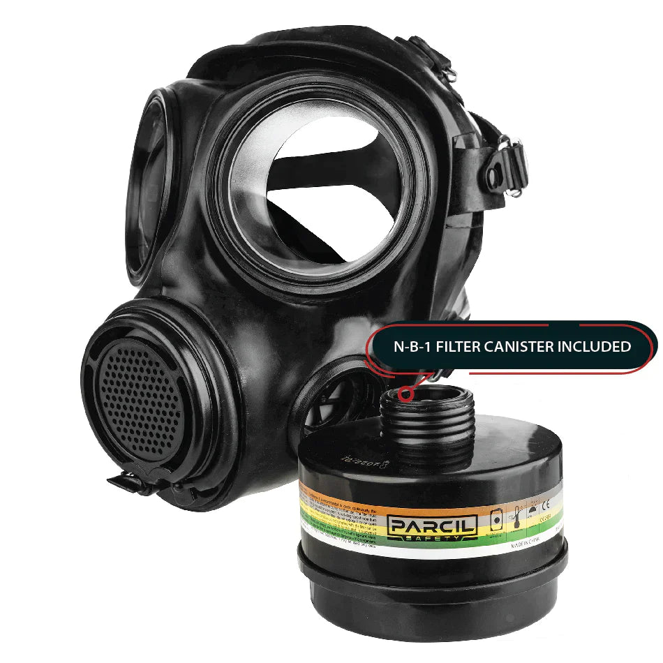 Parcil Safety IIR-100 Recon Tactical Gas Mask - BattlBox Global