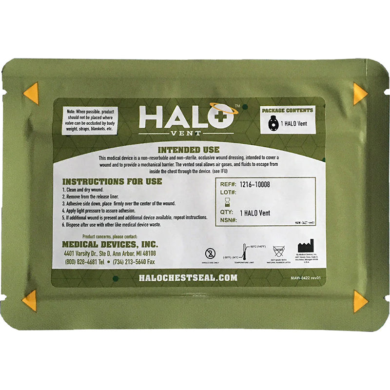 TacMed Solutions Halo Vent IFAK Two Pack (2 Halo Vent); 7x5 - BattlBox ...